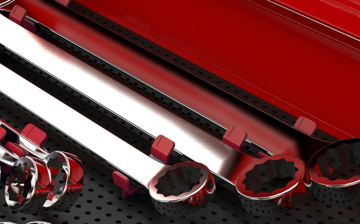 Toolgrid Large SAE Wrench Holder Kit (TGH-03PS)