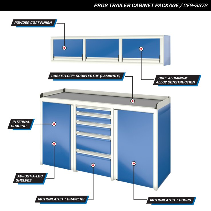 Pro2 Trailer Cabinet Package