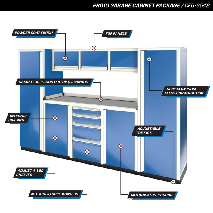 Pro10 Garage Cabinet Package