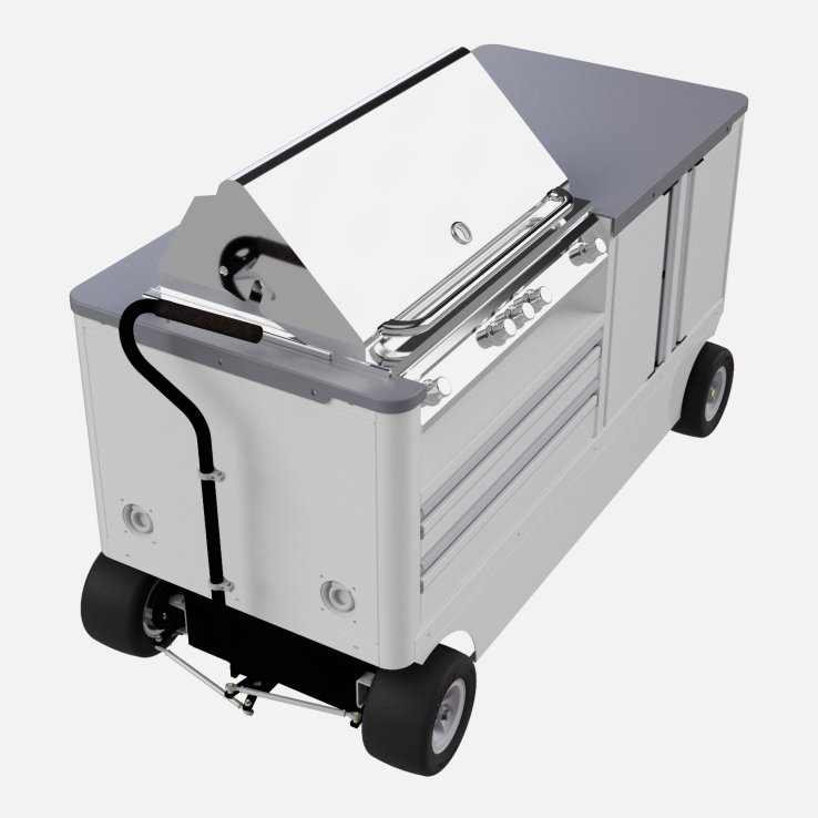 Mini Nitro Cart Grill - Tool Cabinet White
