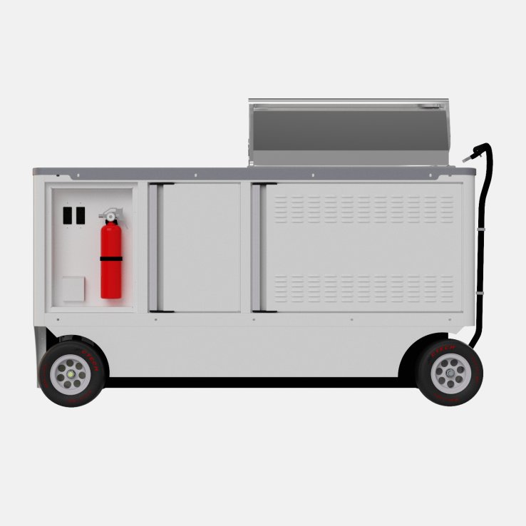 Mini Nitro Cart Grill - Tool Cabinet White