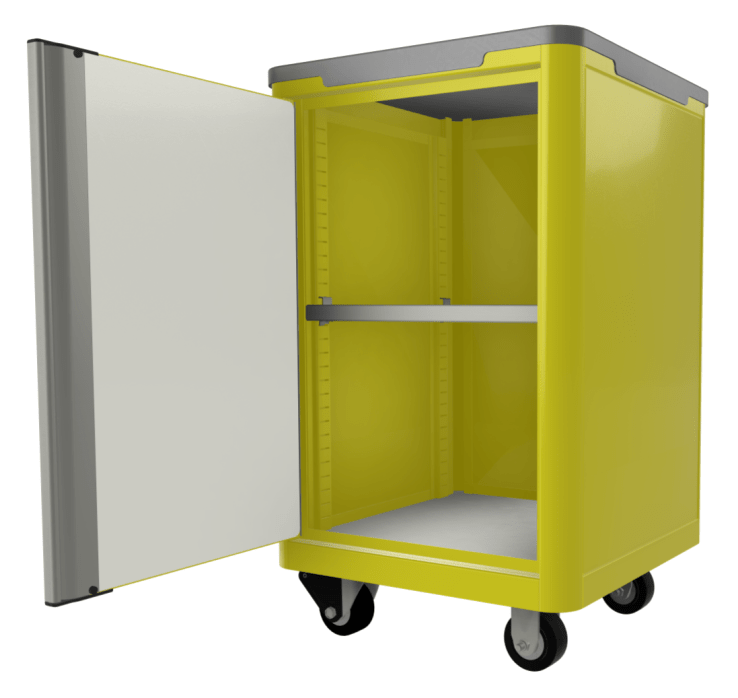 One Opening Caster Cart