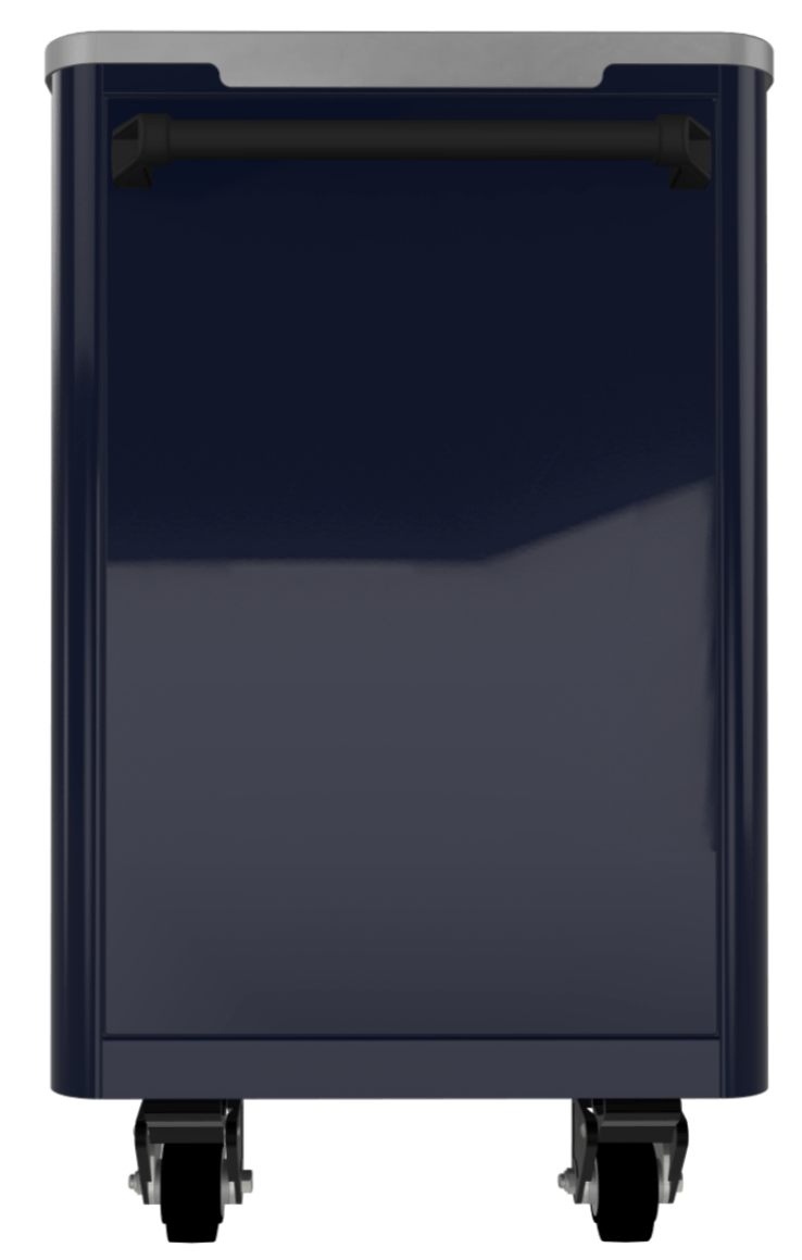 Three Opening Caster Cart (60") - Midnight Blue