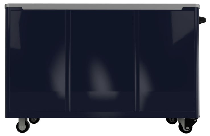 Three Opening Caster Cart (60") - Midnight Blue