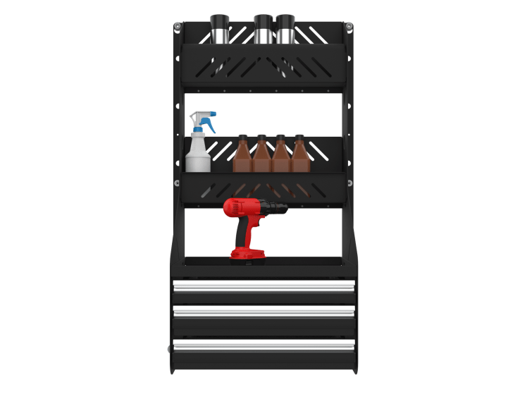 Drawer Cabinet w/Accessory Rack