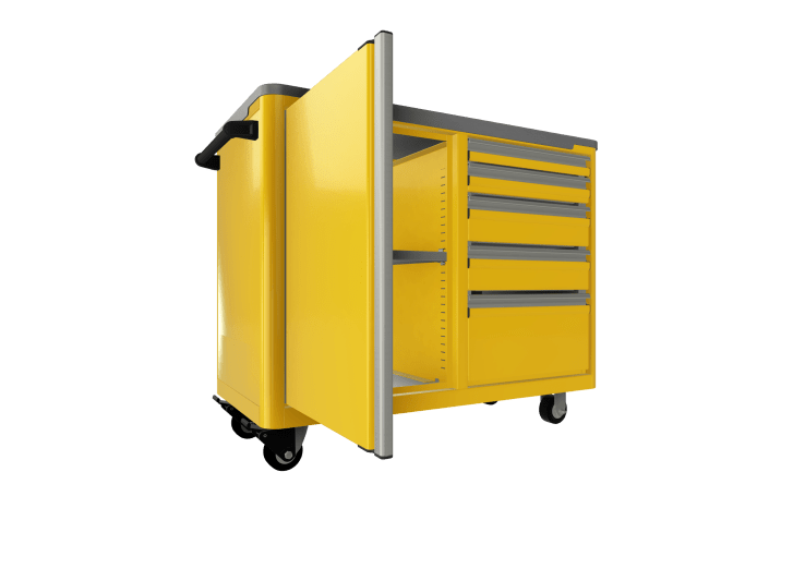 Two Opening Caster Cart w/ MotionLatch® Drawers