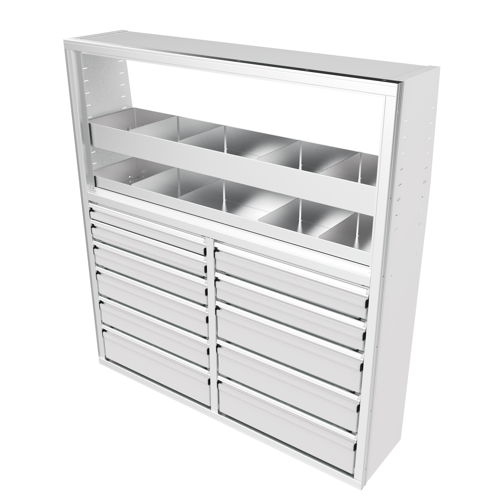 VanPro MotionLatch Parts Cabinet RP308- Tool Cabinet White