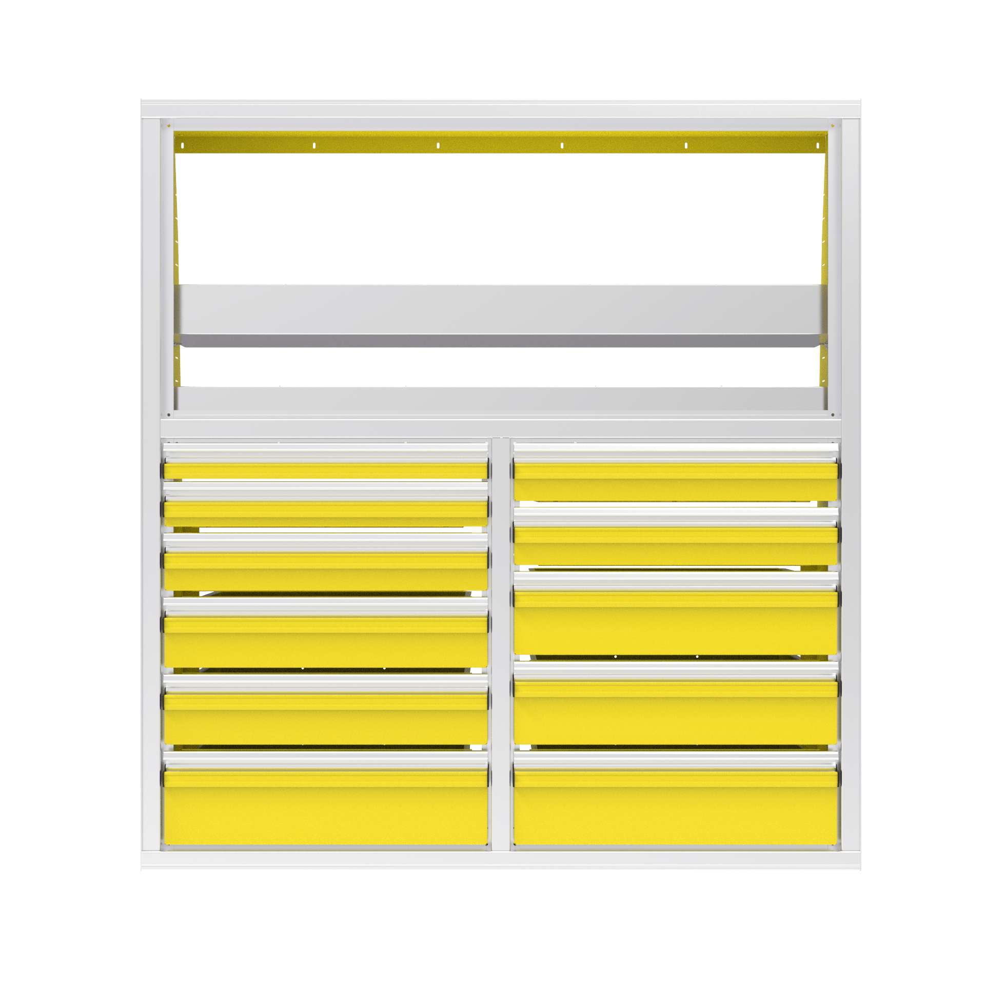 VanPro MotionLatch Parts Cabinet MS312- Aero Yellow