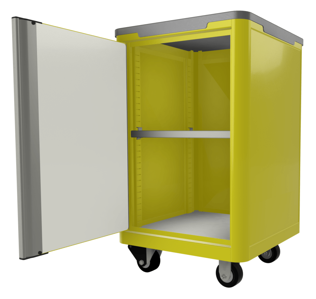 One Opening Caster Cart