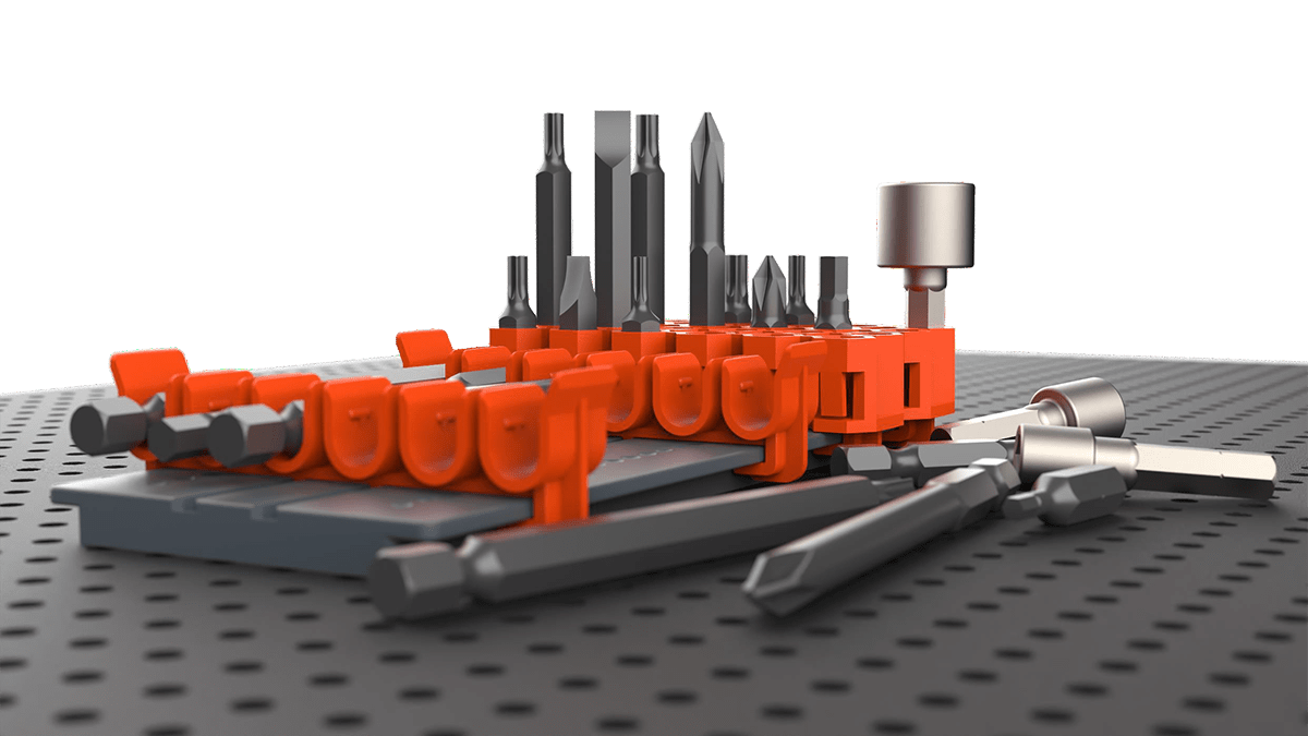 Toolgrid Hex Bit Holder Kit (TGH-HXBT)